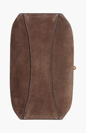 Donna Karan New York Suede Crossbody Bag - Brown Multi