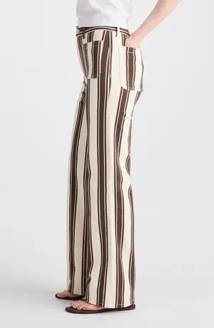 Madewell The Emmy Stripe Wide Leg Pants