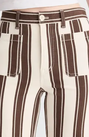 Madewell The Emmy Stripe Wide Leg Pants
