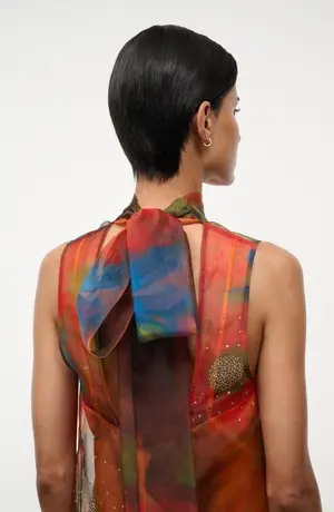 Staud Albee Bead Detail Minidress