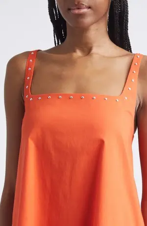 Staud Brio Studded Swing Minidress