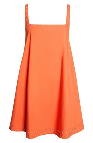 Staud Brio Studded Swing Minidress