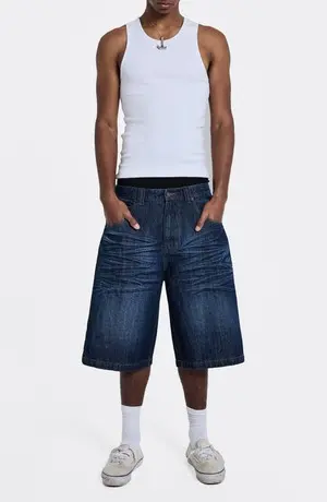 JADED LONDON Kingdom Colossus Baggy Denim Shorts