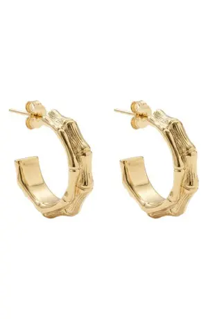 ARGENTO VIVO Argento Vivo Chunky Bamboo Hoop Earrings