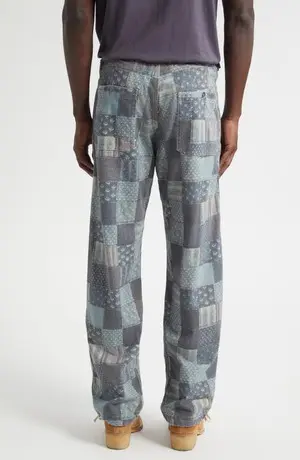Double Rl Patchwork Trompe L'oeil Jersey Joggers