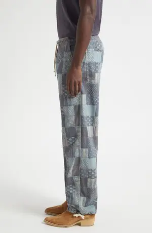 Double Rl Patchwork Trompe L'oeil Jersey Joggers