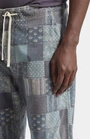 Double Rl Patchwork Trompe L'oeil Jersey Joggers