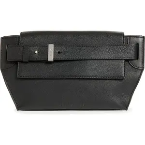 Jacquemus Le Messenger Capri Leather Crossbody Bag - Black