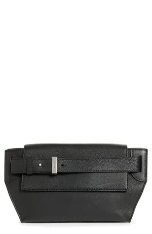 Jacquemus Le Messenger Capri Leather Crossbody Bag - Black