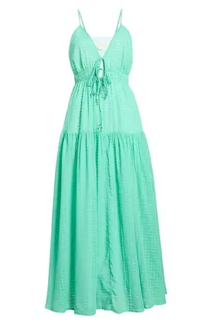 Elan Sleeveless Tiered Maxi Dress