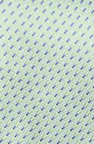 David Donahue Geometric Jacquard Silk Neck Tie