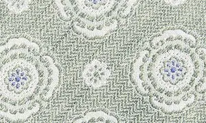 David Donahue Floral Medallion Silk Herringbone Neck Tie