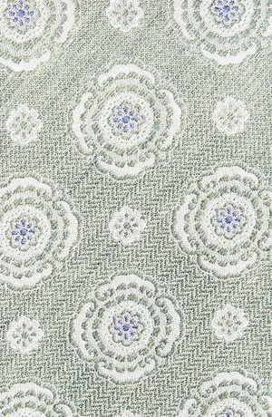David Donahue Floral Medallion Silk Herringbone Neck Tie