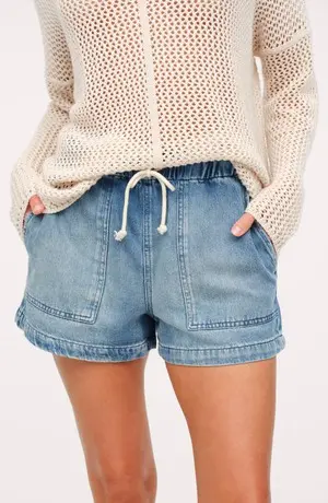 NUUDS Tie Waist Denim Shorts