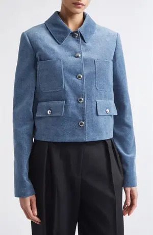 Altuzarra Astley Cropped Denim Jacket