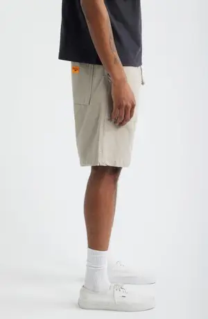 SERVICE WORKS Classic Cotton Poplin Chef Shorts - Stone
