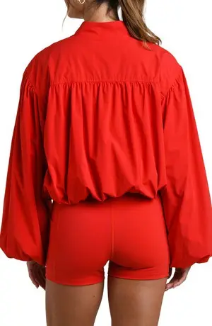 La Blanca Bishop Sleeve Bomber Jacket