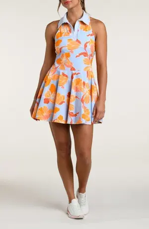 La Blanca Outline Floral Tennis Dress - Drift