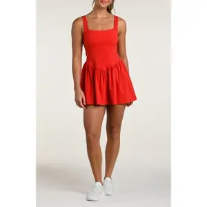 La Blanca Athletic Square Neck Mini Dress