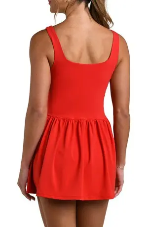 La Blanca Athletic Square Neck Mini Dress