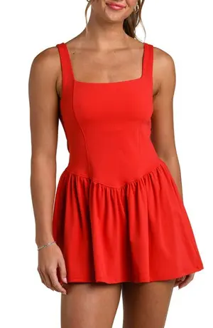 La Blanca Athletic Square Neck Mini Dress