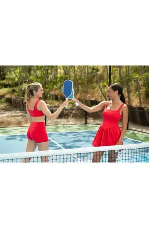 La Blanca Athletic Square Neck Mini Dress