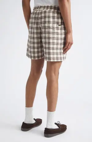 PHIPPS Plaid Cotton Flannel Shorts - Sand Plaid