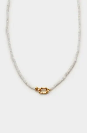 KATIE LOXTON Moonstone Necklace - Gold