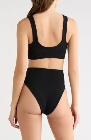 Hunza G Nadine Two-piece Swimsuit - Black