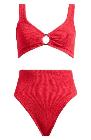 Hunza G Nadine Two-piece Swimsuit - Red