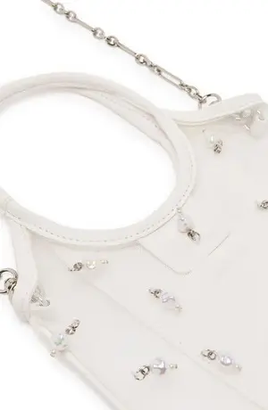 Dolce Vita Sylvene Canvas Crossbody - White