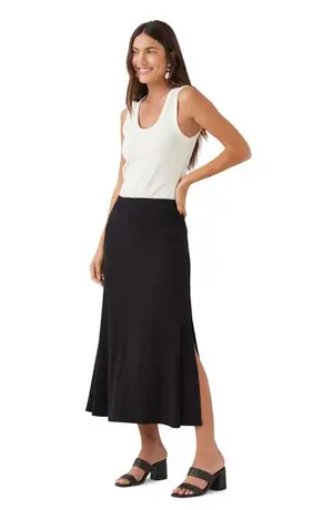 Karen Kane Side Slit Midi Skirt
