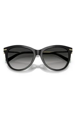 Tiffany & Co. 57mm Gradient Phantos Sunglasses - Black/grey Gradient