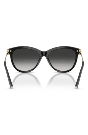 Tiffany & Co. 57mm Gradient Phantos Sunglasses - Black/grey Gradient