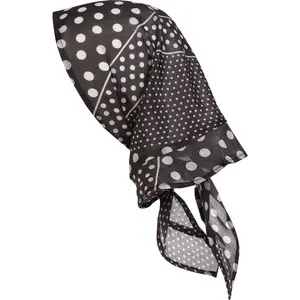 DAMSON MADDER Ruffle Trim Polka Dot Hair Scarf - Spot