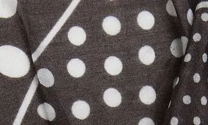 DAMSON MADDER Ruffle Trim Polka Dot Hair Scarf