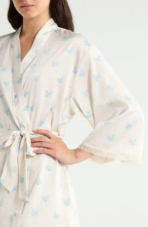 ETAM Noreen Floral Satin Wrap