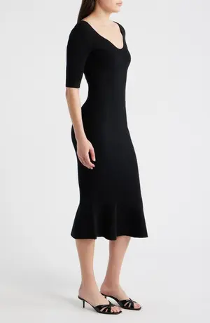 BOSS Fosa Tulip Hem Midi Dress