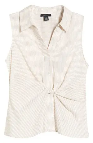 Halogen Twist Front Sleeveless Shirt