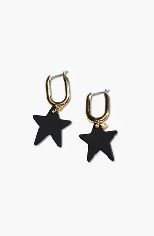 NICKEL & SUEDE Nickel & Suede Tate Earrings Black/silver