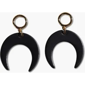 NICKEL & SUEDE Cece Statement Earrings - Black