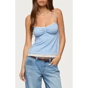EDIKTED Jorja Lacy Babydoll Camisole - Light-blue