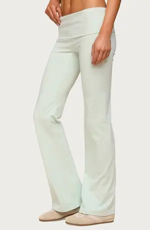 EDIKTED Oriane Foldover Flare Leggings