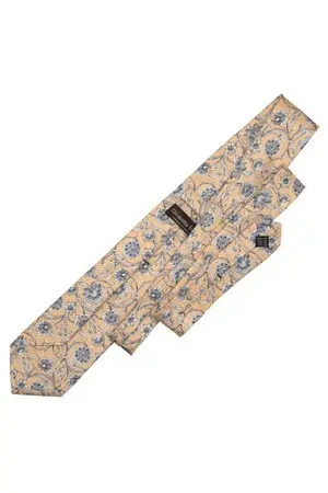 ELIZABETTA Niccolò Extra Long Printed Silk Tie