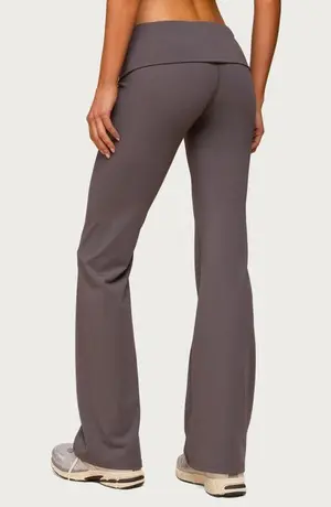 EDIKTED Oriane Foldover Flare Leggings