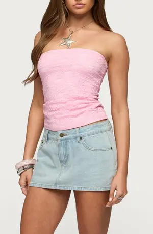 EDIKTED Eleanora Lace Tube Top