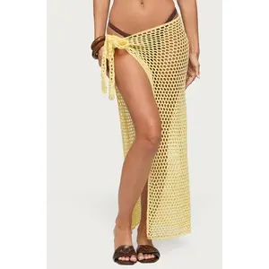 EDIKTED Avigail Crochet Cotton Maxi Sarong