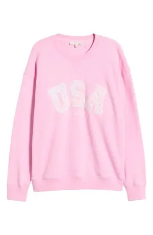 LoveShackFancy Palo Sweatshirt - Sunbeam Pink