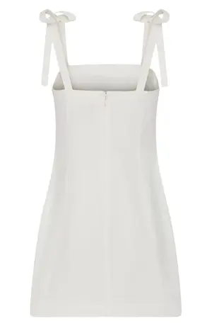 MILLY Ceri Embroidered Cotton Cover-up Mini Dress