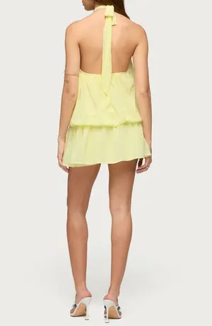 EDIKTED Kortney Chiffon Minidress